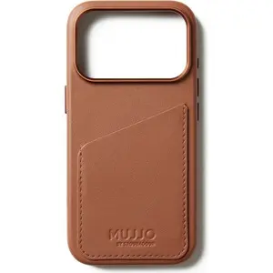 MUJJO Full Leather Wallet Case For Iphone 17 Pro Tan