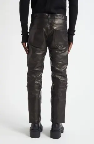 Rick Owens Concordians Headon Leather Jeans
