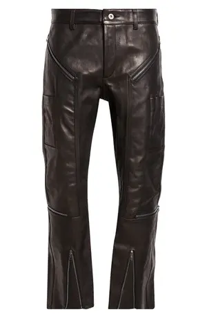 Rick Owens Concordians Headon Leather Jeans