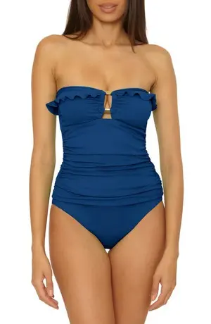 SOLUNA Sun Goddess Tankini Top - Navy