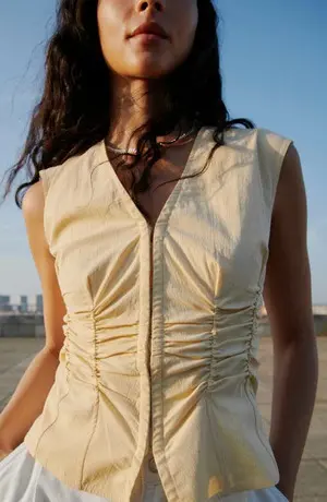 Mango Sleeveless Corset Top
