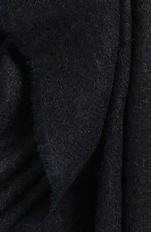 Canali Textured Cashmere Scarf - Navy