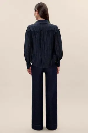Rebecca Taylor Olivia Ruffle Detail Blouse