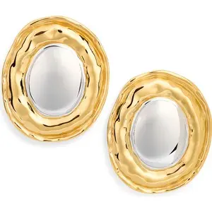 LUV AJ The Formenta Stud Earrings - Silver