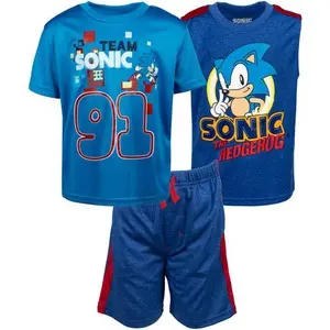 SEGA Sonic The Hedgehog 3-piece Outfit Set - Blue