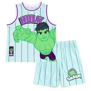 MARVEL Spider-man Athletic Tank Top & Shorts Set - Mint Green/ The Hulk