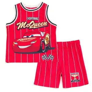 Disney Athletic Tank Top & Shorts Set - Cars Lightning Mcqueen Red