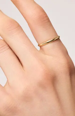 ANA LUISA Slim Band Ring - Gold