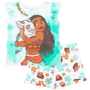 Disney Princess T-shirt & Shorts Set - Moana Blue