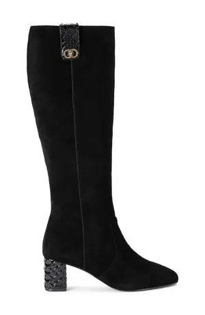 Kurt Geiger Metallic Block Heel Knee-high Boots