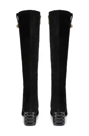 Kurt Geiger Metallic Block Heel Knee-high Boots