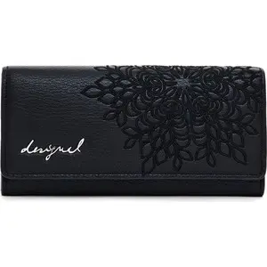 Desigual Medium Faux Leather Wallet - Black