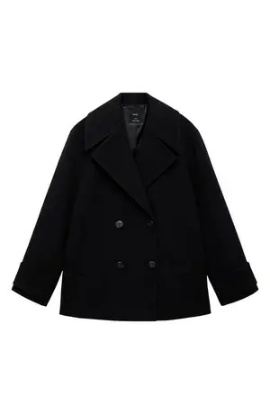 Mango Goya Double-breasted Blazer - Black