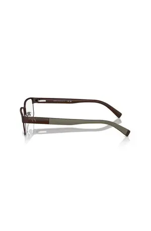 Armani Exchange 54mm Rectangle Eyeglasses - Brown