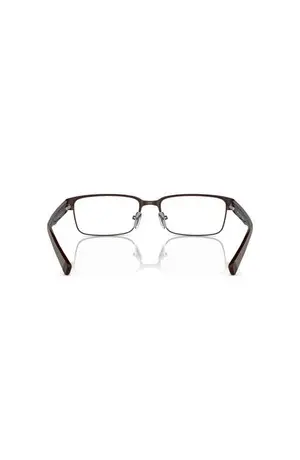 Armani Exchange 54mm Rectangle Eyeglasses - Brown