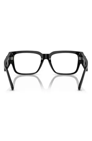 Versace 53mm Square Optical Glasses - Black