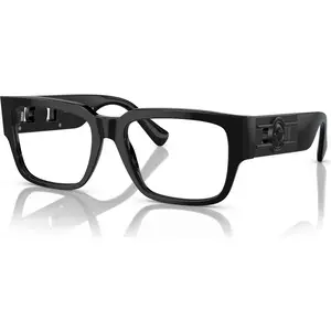 Versace 55mm Square Optical Glasses Black