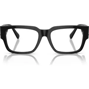 Versace 55mm Square Optical Glasses - Black