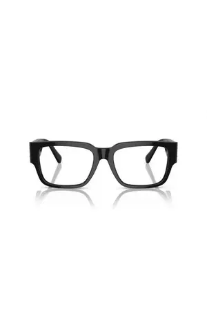 Versace 55mm Square Optical Glasses - Black/gold
