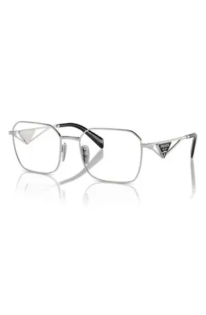 Prada Square Optical Glasses - Silver