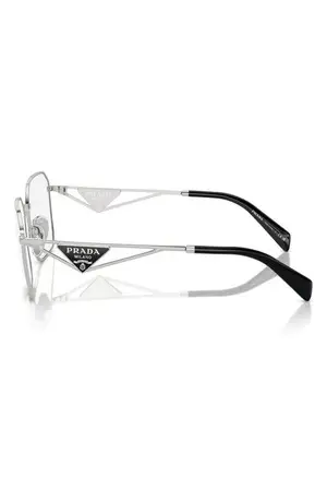 Prada Square Optical Glasses - Silver
