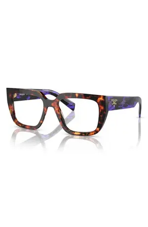 Prada Irregular Optical Glasses - Red