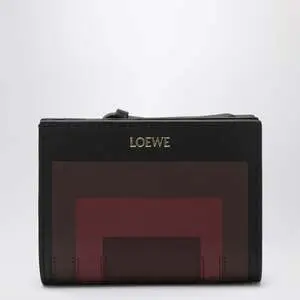 Loewe Compact Wallet /burgundy - Black