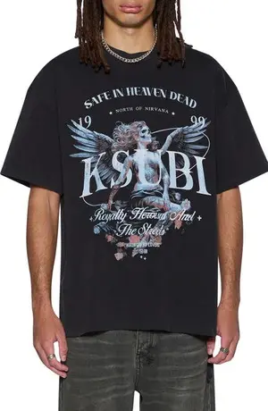 Ksubi Spirit Ekcess Graphic T-shirt - Charcoal
