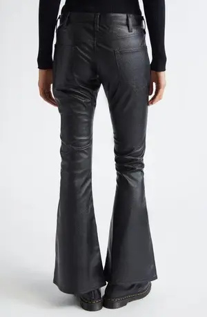 Junya Watanabe Faux Leather Flare Pants