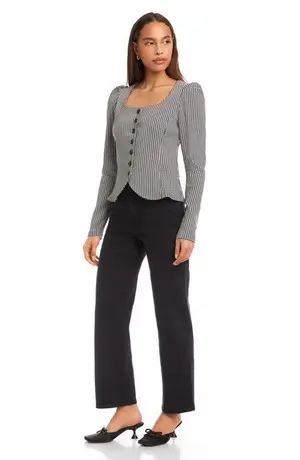 Fifteen Twenty Puff Sleeve Top
