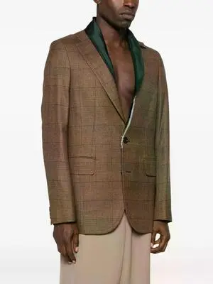 Kolor Checked Single-breasted Blazer