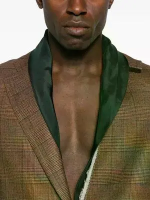 Kolor Checked Single-breasted Blazer