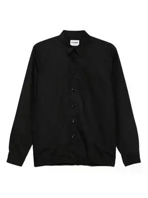 LES HOMMES Button-down Elasticated-hem Shirt