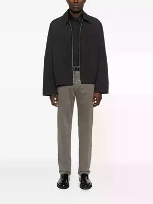 Emporio Armani Cotton Long-sleeve Shirt - Black