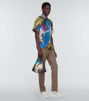 Loewe X Howl's Moving Castle Printed Silk-blend Shirt - Multicoloured