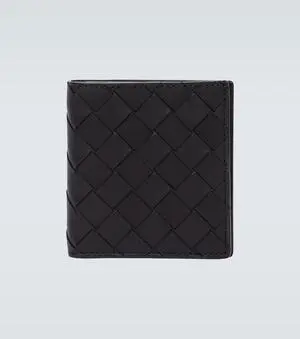 Bottega Veneta Folded Leather Wallet - Black