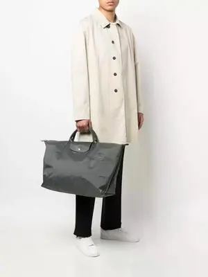 Longchamp Le Pliage Green Travel Bag - Grey