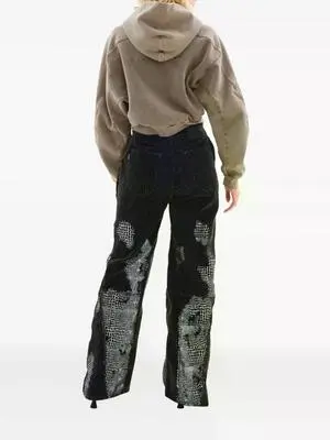 Ottolinger Snake-effect Wide-leg Jeans