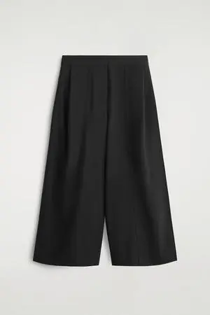 Cos Pleated Merino Wool Blend Culottes
