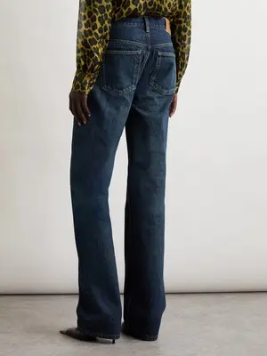 Saint Laurent Nico Mid-rise Straight-leg Jeans