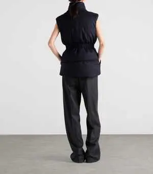 Prada Wool Loden Down Gilet - Blue