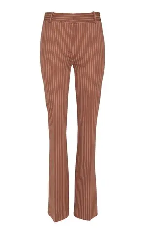 Oriane 1986 The Paris Mid-rise Flared Pants - Brown