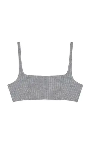 Oriane 1986 The Bralette Cropped Top - Grey