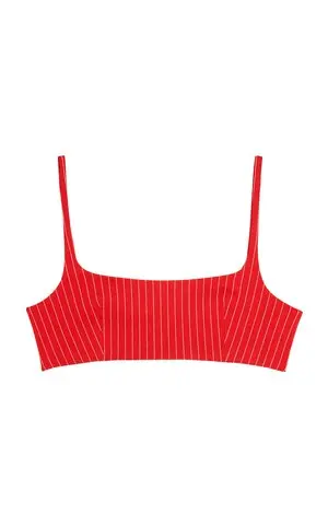 Oriane 1986 The Bralette Cropped Top - Red