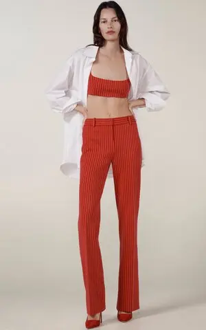 Oriane 1986 The Bralette Cropped Top - Red