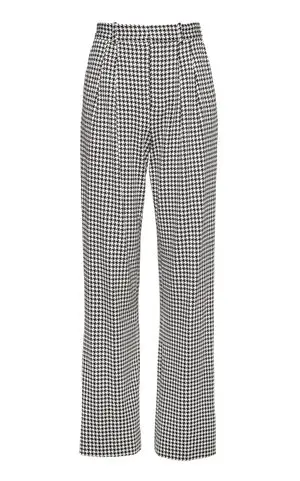 Oriane 1986 Houndstooth Wide-leg Pants
