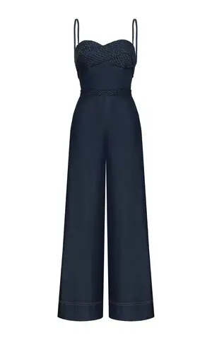 ANDRES OTALORA Islas Calladas Tencel Jumpsuit - Navy