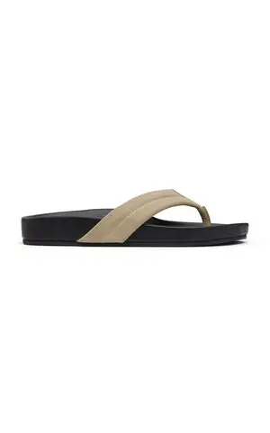 ST. AGNI Suede Thong Slide