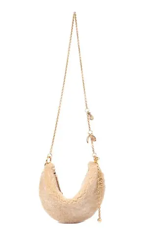 Chloé Icons Shearling Shoulder Bag - Neutral