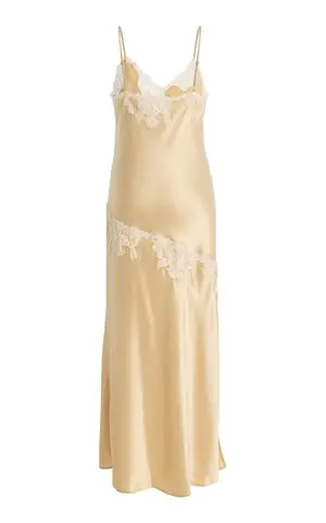 BY MALENE BIRGER Vera Lace-detailed Midi Slip Dress